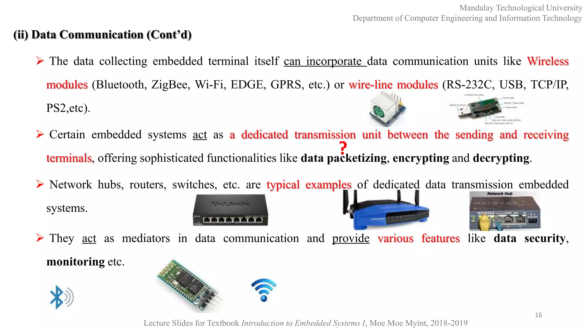 Ch 1 Introduction To Embedded Systems Ay2018 2019 First Semester Pptx Technology