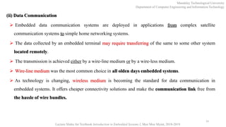 Ch 1 introduction to Embedded Systems (AY:2018-2019--> First Semester) | PPTX