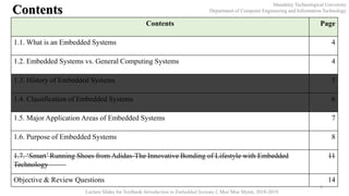 Ch 1 introduction to Embedded Systems (AY:2018-2019--> First Semester ...