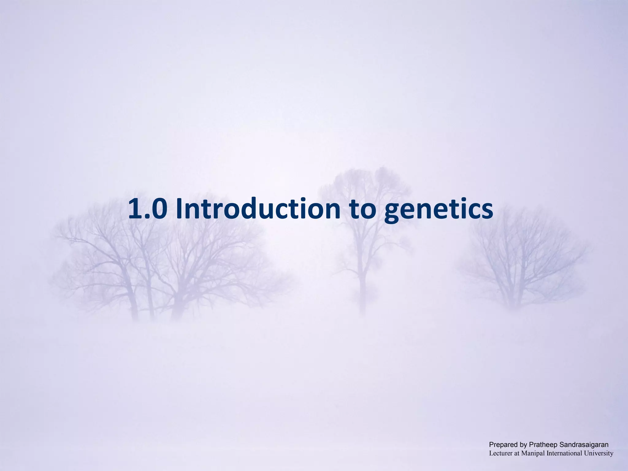 Ch1 introduction to genetics | PPT