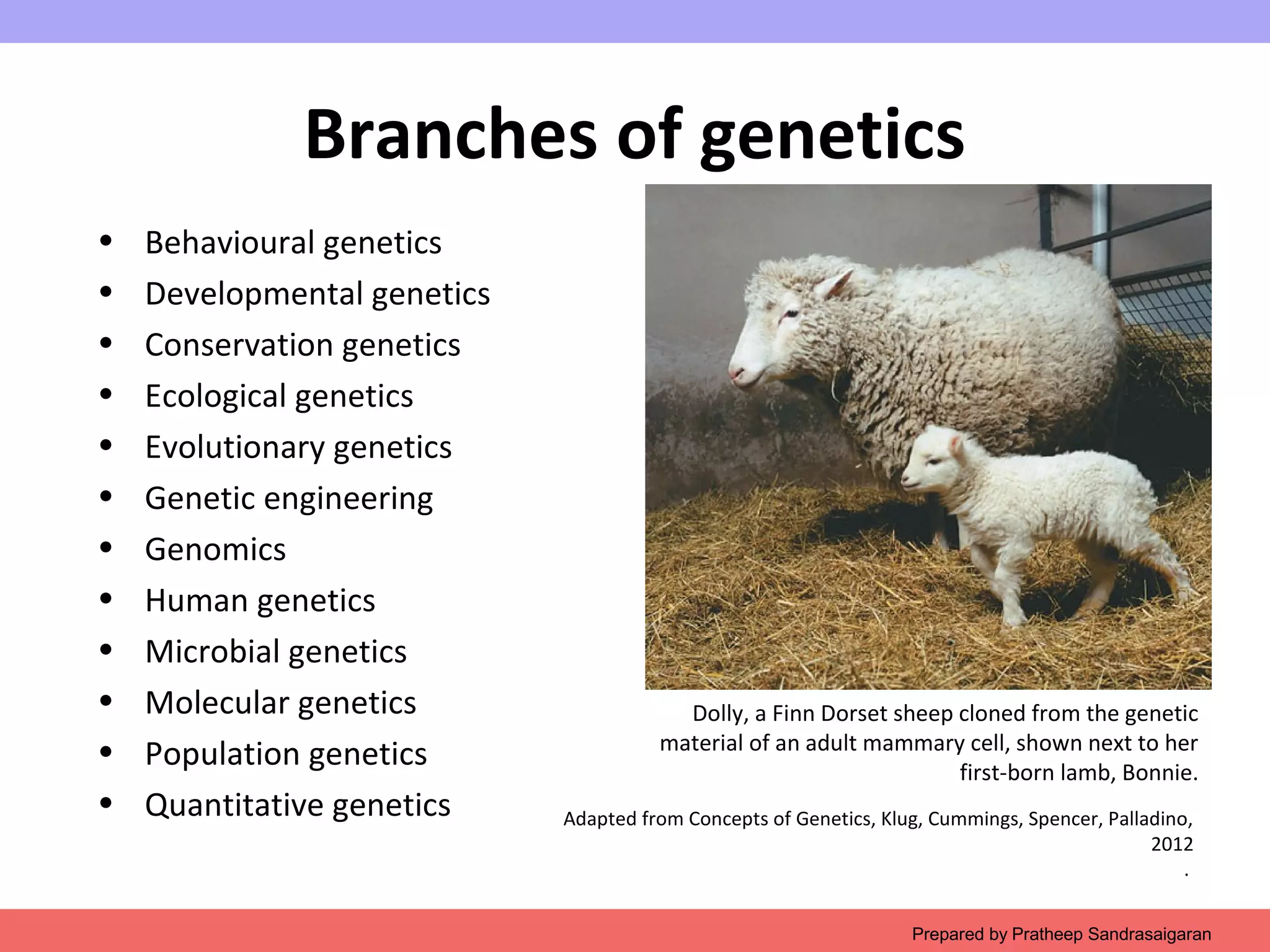 Ch1 introduction to genetics | PPT