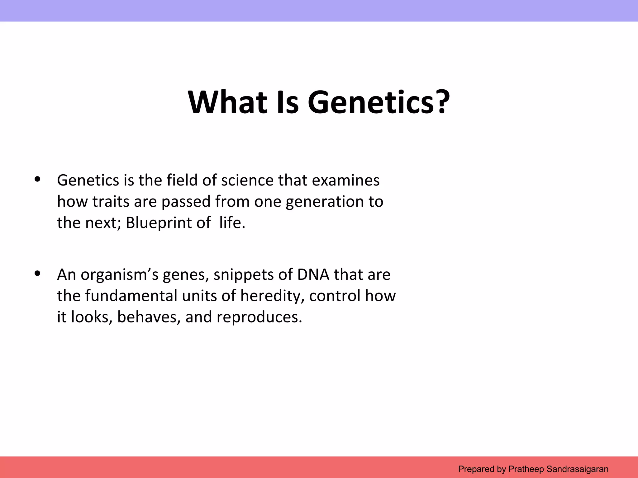 Ch1 introduction to genetics | PPT