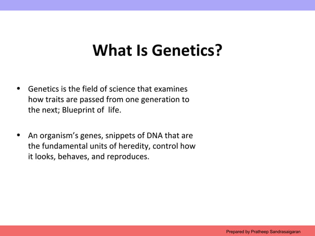 Ch1 introduction to genetics | PPT