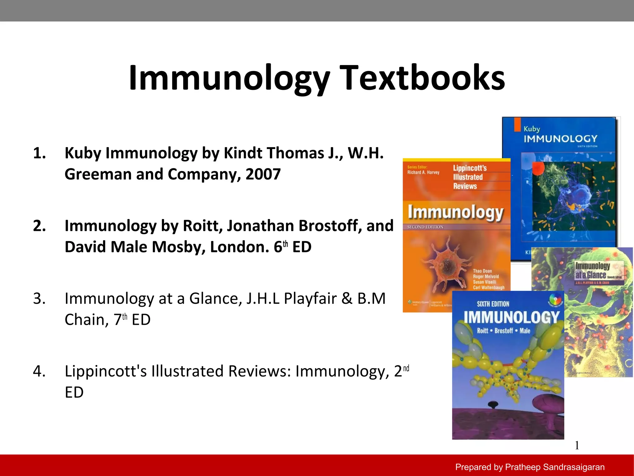 Introduction to immunology | PPT | Infectious Diseases | Diseases and ...
