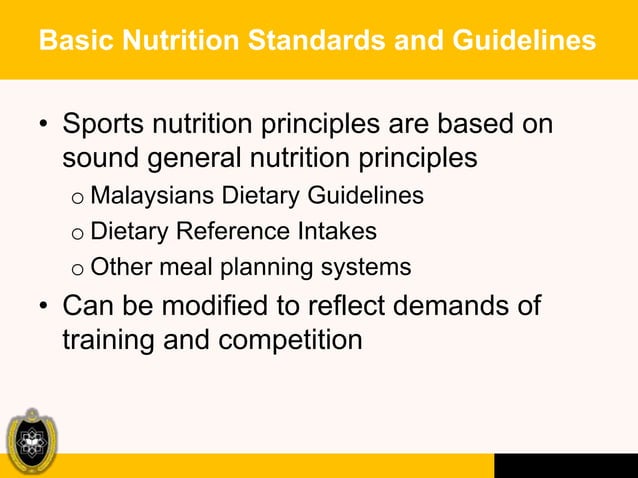 NDD30503: NUTRITION FOR SPORTS AND EXERCISE | PPTX