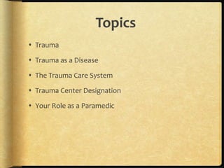 intro to trauma | PPTX