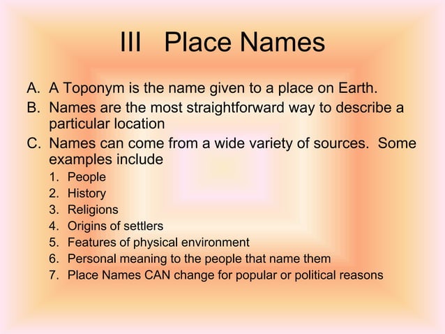 Ch 1, key issue 2 | PPT