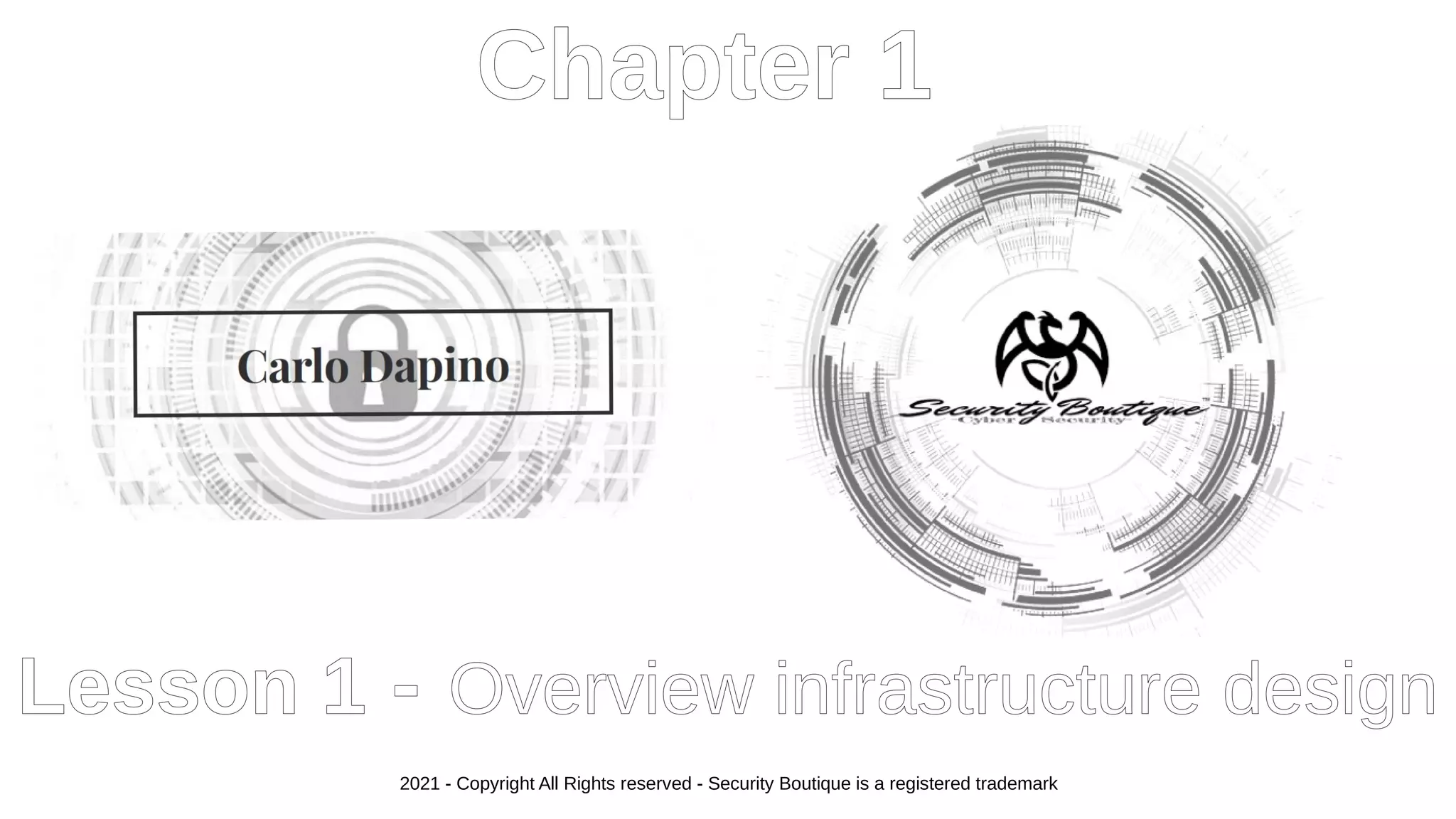 Chapter 1 - Lesson 1 - Overview Infrastructure Design | PPT