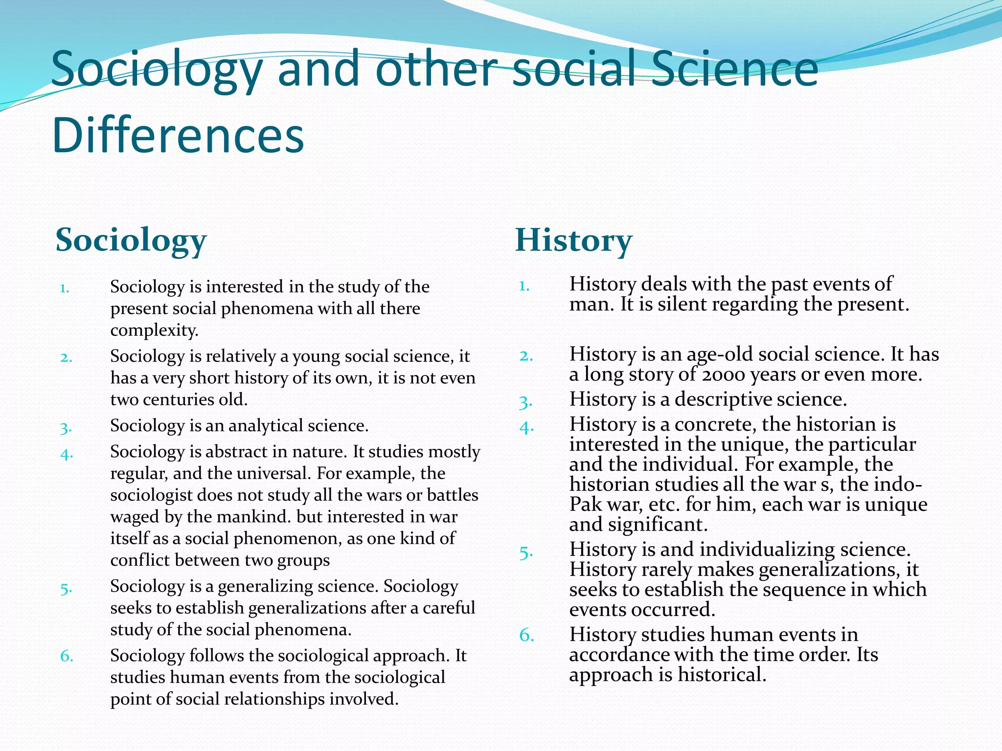 Chapter1/ lecture 3, Sociology a social science | PPTX