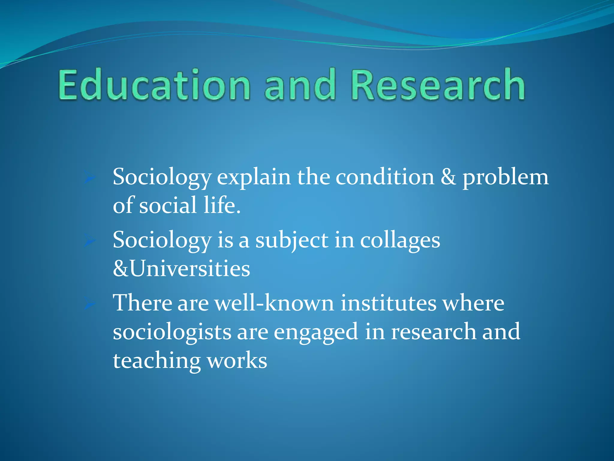 Chapter 1 lec 4 application of sociology | PPTX