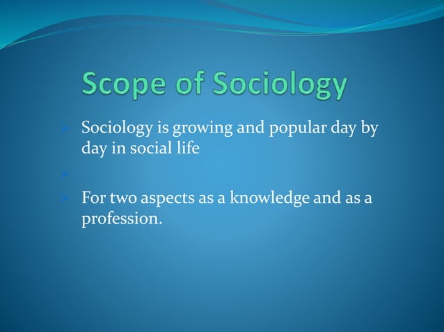 Chapter 1 lec 4 application of sociology | PPTX