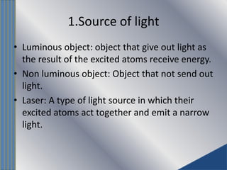 Ch 1 light and sight | PPTX