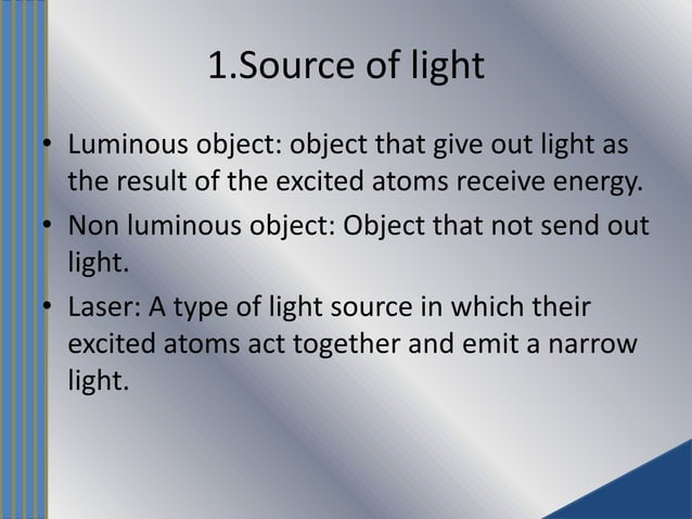 Ch 1 light and sight | PPTX