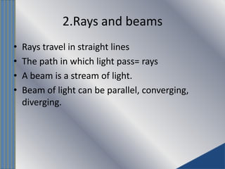 Ch 1 light and sight | PPTX