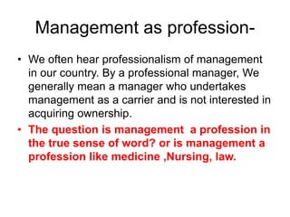 Chapter-I Management; Introduction .pptx