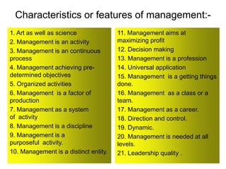 Chapter-I Management; Introduction .pptx