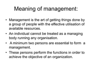 Chapter-I Management; Introduction .pptx
