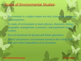Ch 1 nature of environmental studies | PPTX