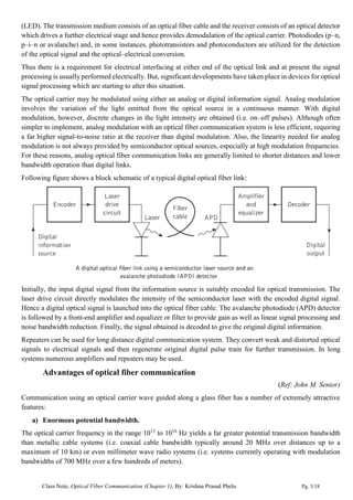 Ch 1 optical fiber introduction | PDF
