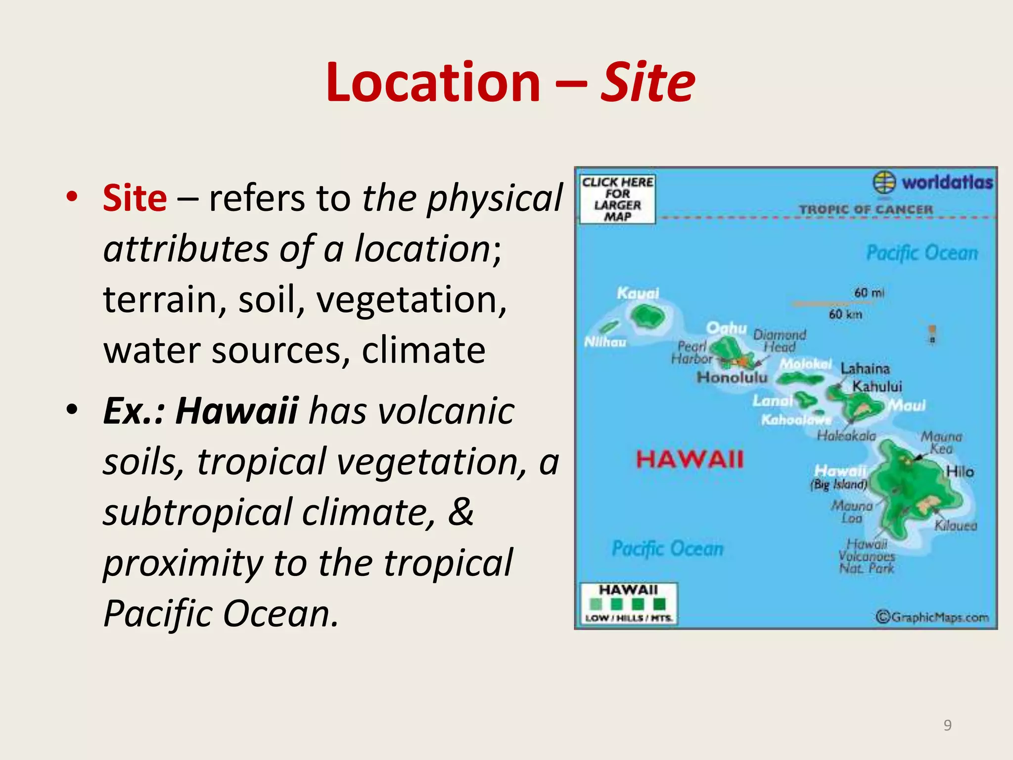 Ch 1 outline terms - Location and Spatial Analysis | PPT