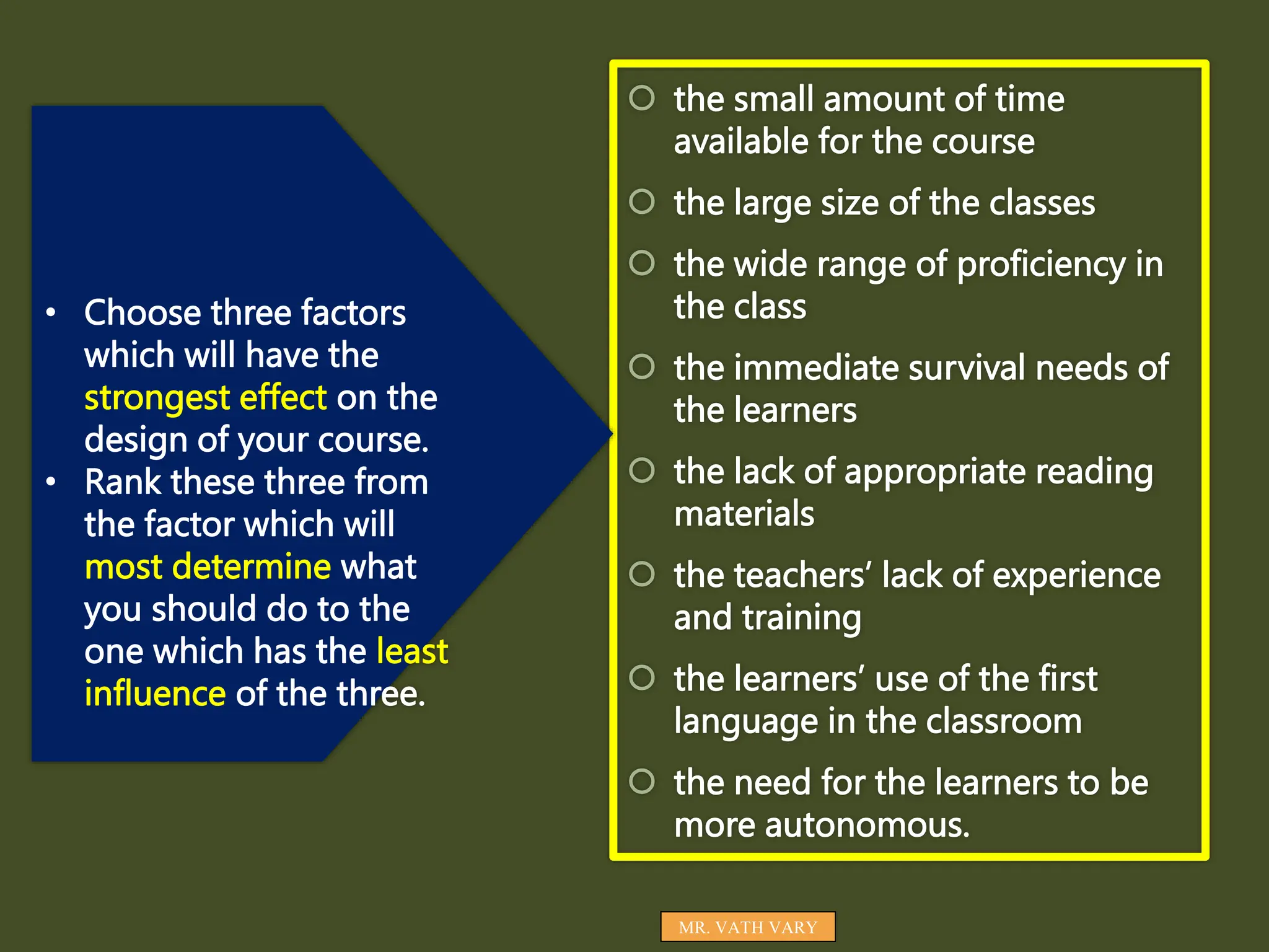Ch 1 Overview of Language Curriculum Design.ppt