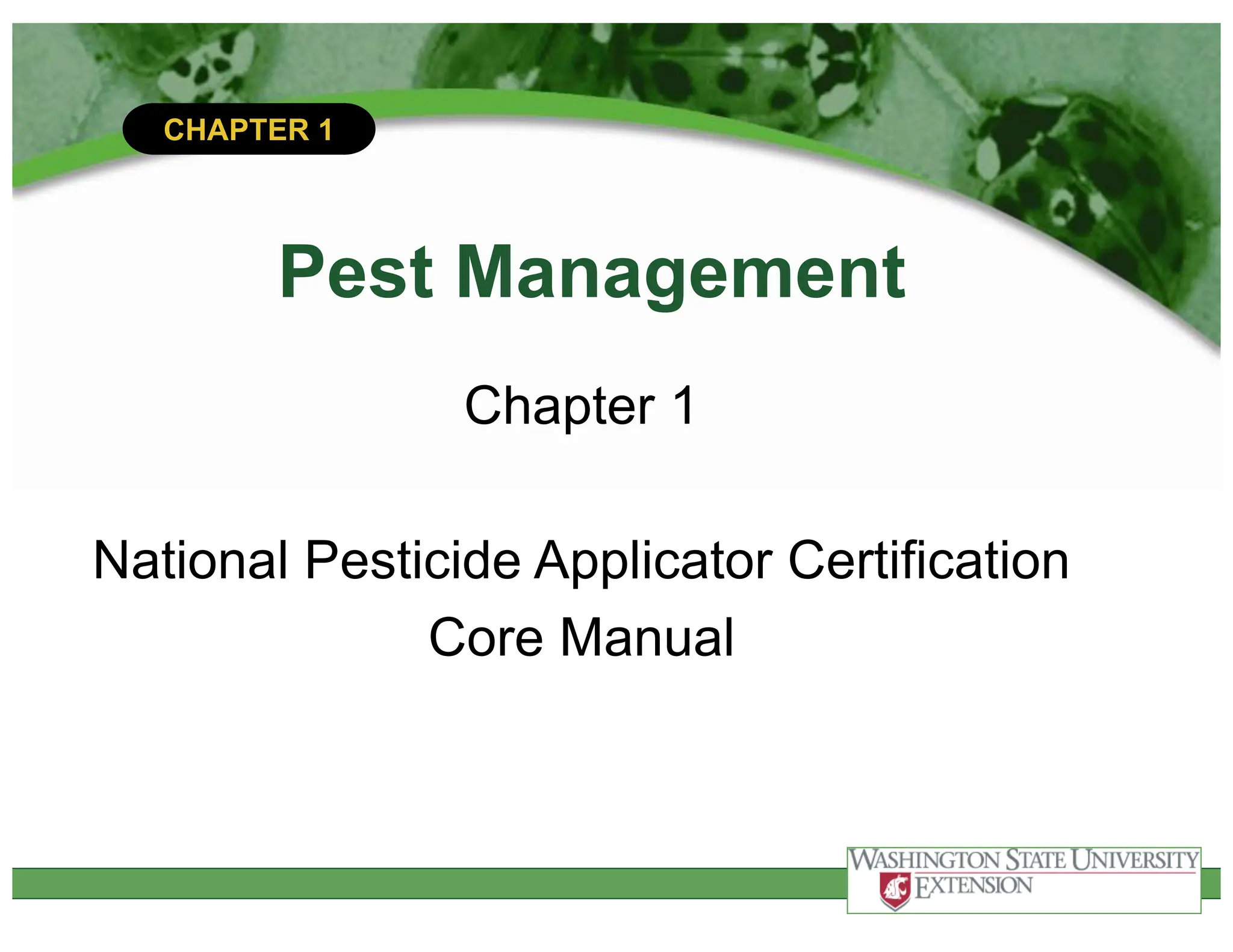 Pest Management and Control PowerPoint presentation | PDF
