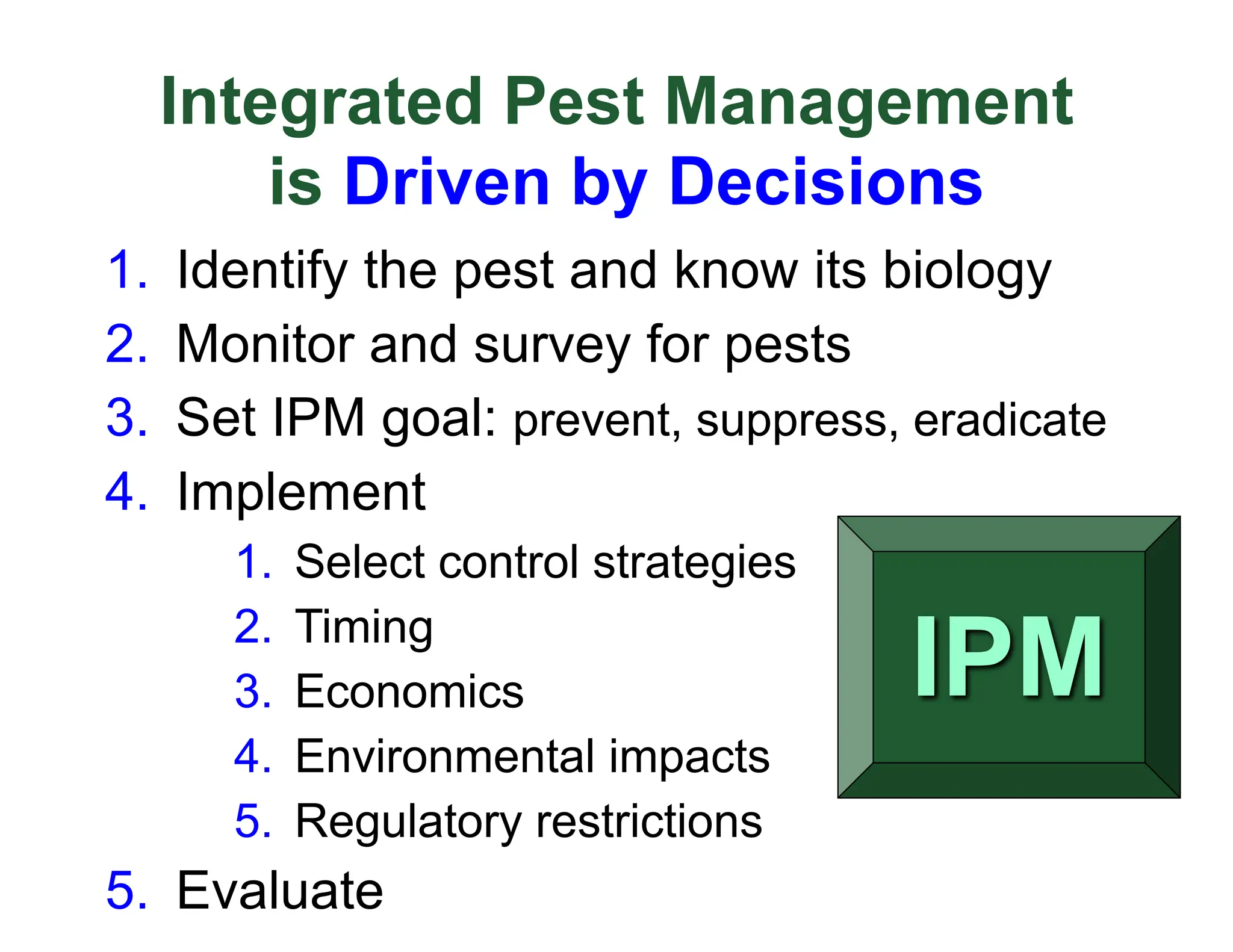 Pest Management and Control PowerPoint presentation | PDF