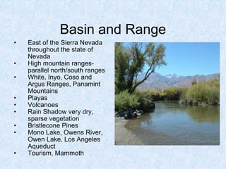 Ch 1 physiogeographic_regions_of_california | PPT