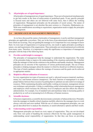 CH 1 Principles of management of OCM 12th HSC BOARD | PDF