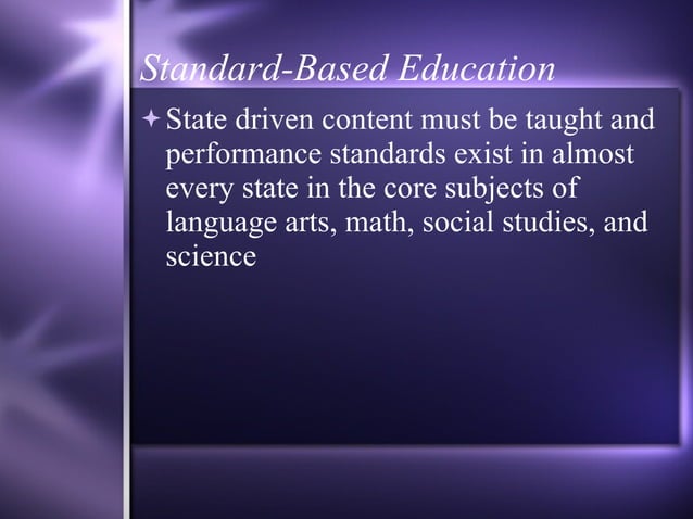 Sped in an Era of Inclusion and Standards | PPT