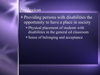 Sped in an Era of Inclusion and Standards | PPT