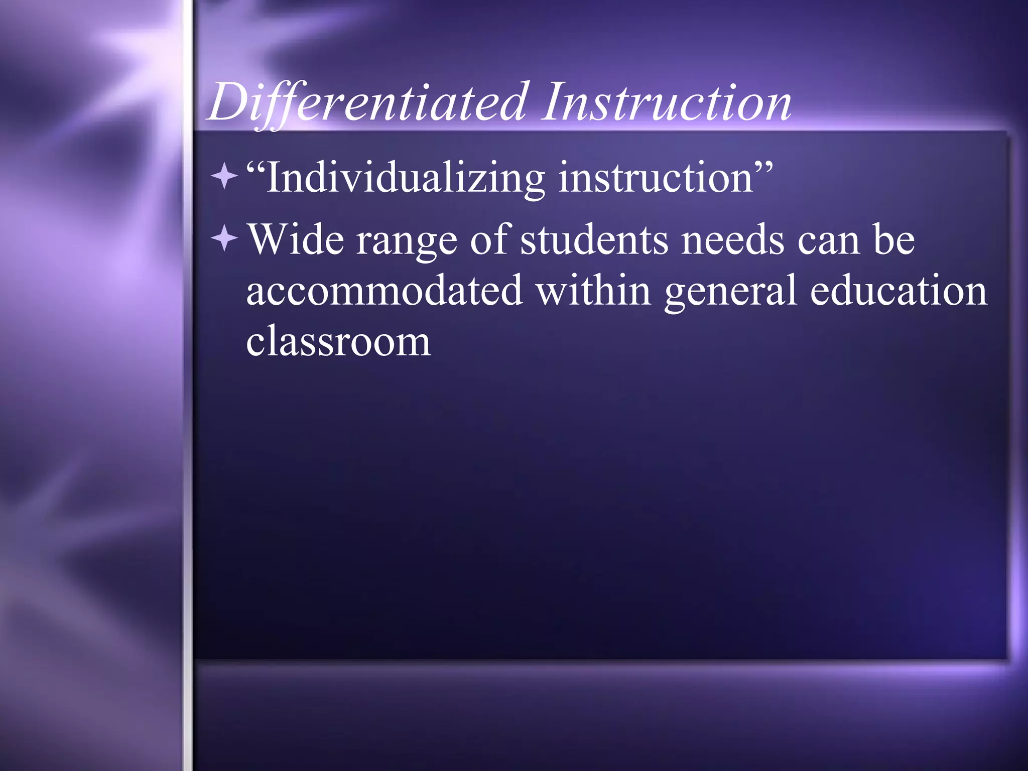 Sped in an Era of Inclusion and Standards | PPT