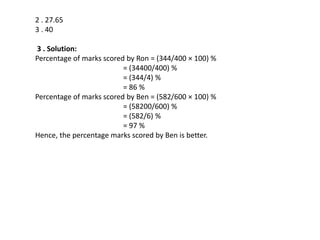 Ch1 ratio and proportion | PPTX