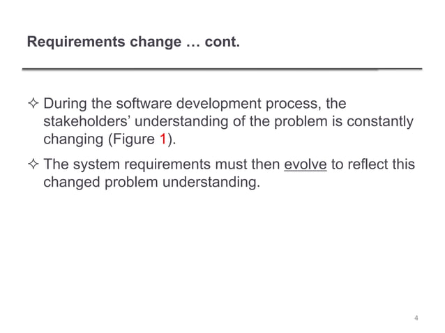 Requirements change - requirements engineering | PPT
