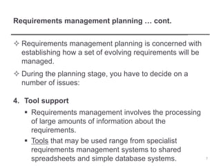 Requirements management planning & Requirements change management | PPTX