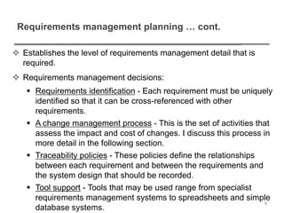 Requirements management planning & Requirements change management | PPTX