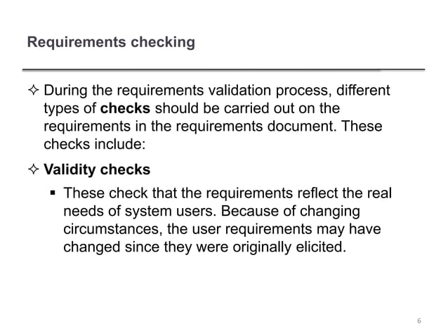 Requirements validation - requirements engineering | PPTX | Internet ...
