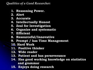 Ch 1 research perspective | PPT