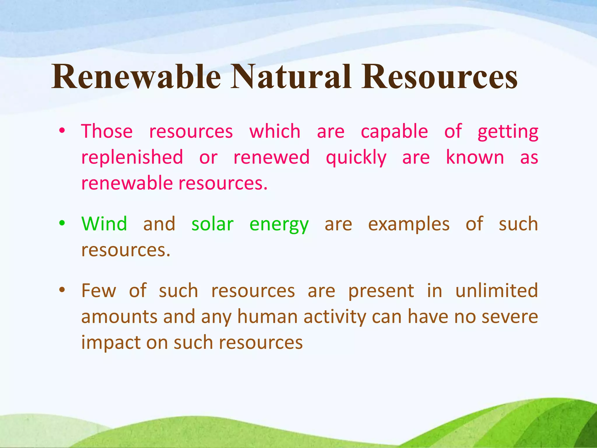 RESOURCES CLASS 8 | PPTX