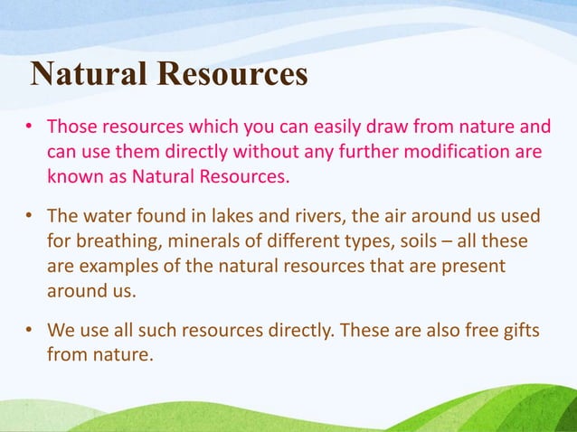 RESOURCES CLASS 8 | PPTX