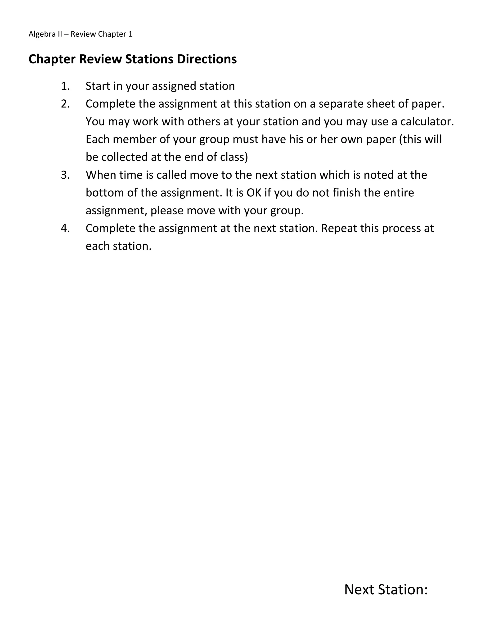 Ch 1 review stations (Classwork) | DOCX
