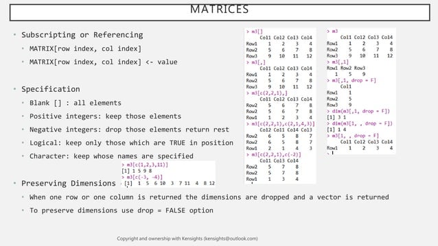 R DATA STRUCTURES 1 | PPT