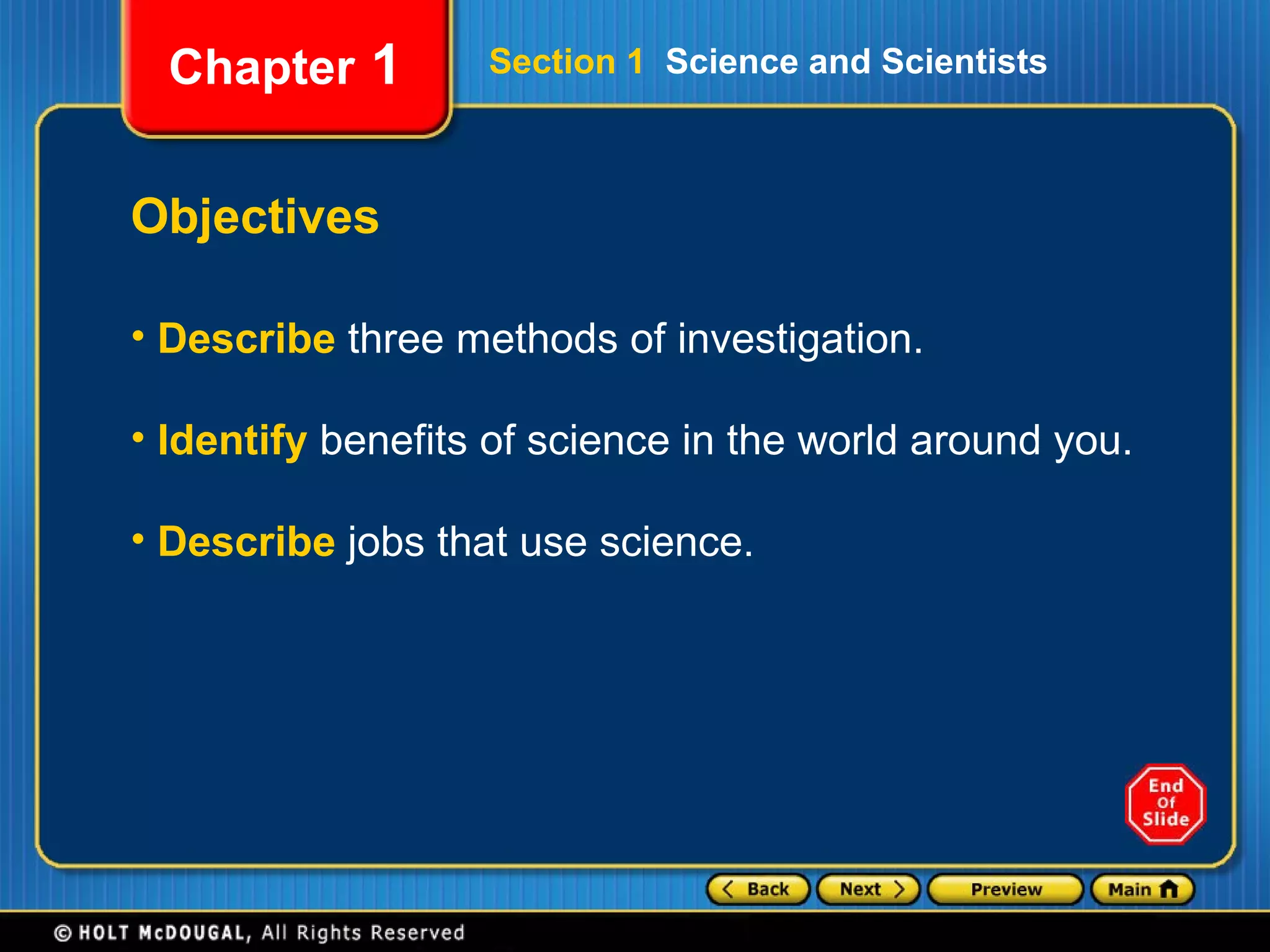 Ch1 S1 Science and Scientists | PPT