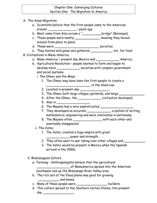 Ch 1 sec 1 Student Notes | DOC