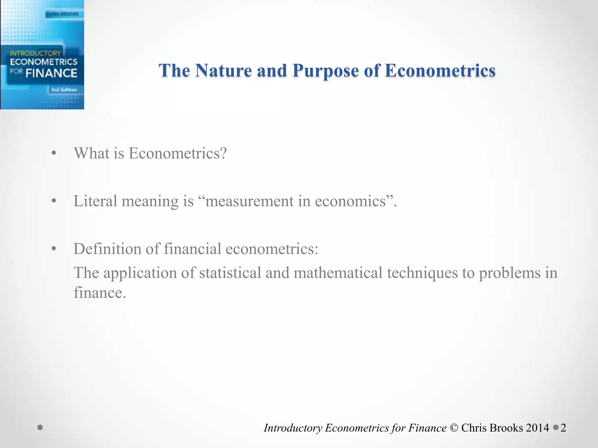 Econometrics | PPT