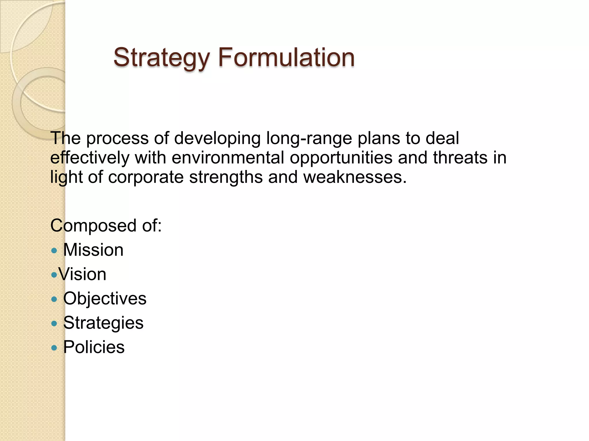 introduction of strategic management | PPTX