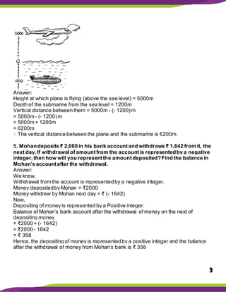 Class 7 Integers | DOCX