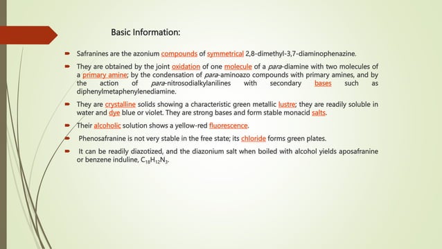 DYE synthesis .pptx | Chemistry | Science
