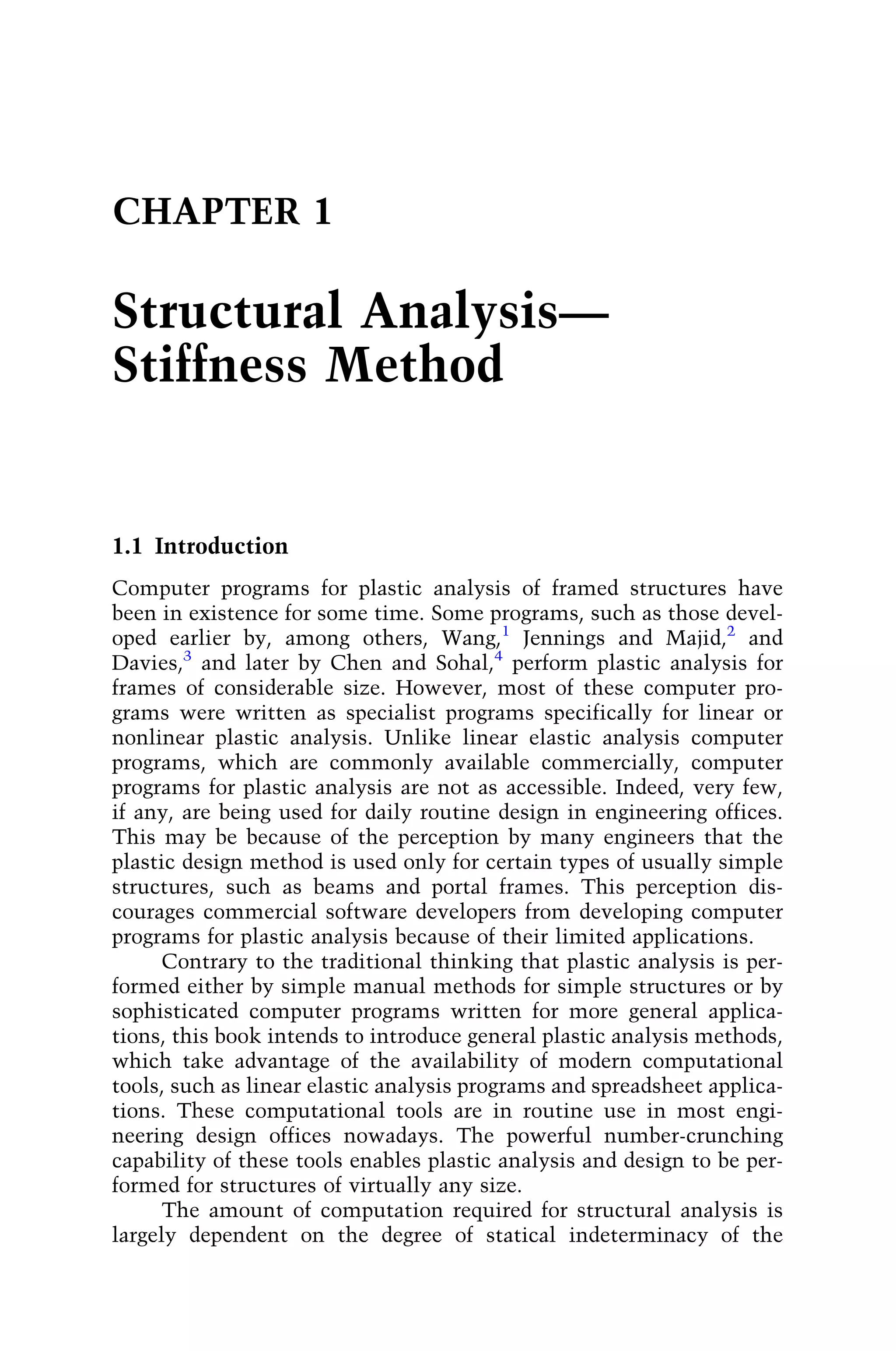 Ch 1 structural analysis stiffness method | PDF