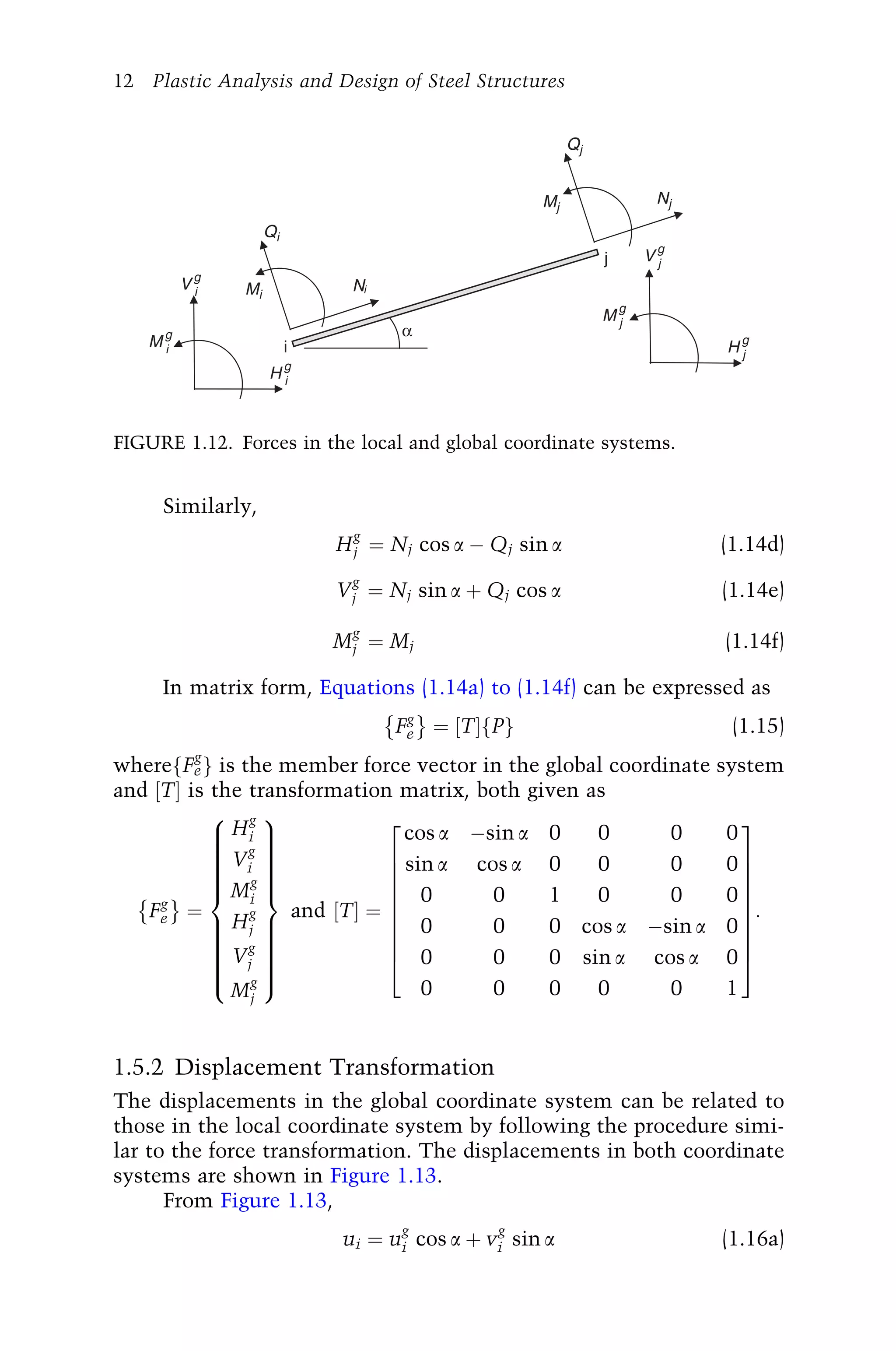 Ch 1 structural analysis stiffness method | PDF